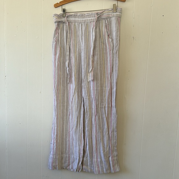 Jolt | Pants & Jumpsuits | Jolt Wide Leg Pants Linen Blend Paperbag ...